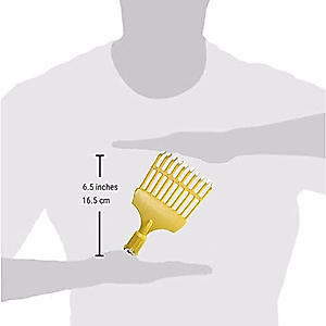 DocaPole 4 inch Roof Rake & Shrub Rake // Extension Pole Roof Rake Attachment // for Roof Raking and Detailed Shrub Raking Under Bushes and in Flower Beds // Flower Bed Rake // Small Rake Attachment