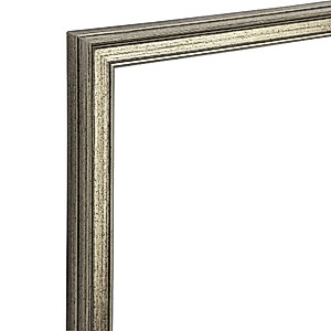 Museum Collection Piccadilly Artist Vintage Picture Frames - 16x20 Silver - Single Frame for 1/2" Canvas, Paper and Panels, Museum Quality Wooden Antique Frame, Does not Include Glass or Backing