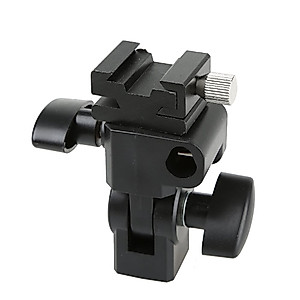 Godox Type E Flash Speedlite Hot Shoe Umbrella Light Holder Universal Mount Stand Flash Bracket Compatible with Godox V860III TT685II V850III V860II TT350 TT600 V350