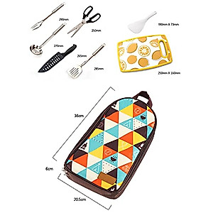 CYXI Portable Camping Kitchen Utensil Set-8 Piece Cookware Kit, BBQ Tools Set,Grill Accessories,for Travel, Picnics, RVs, Camping, BBQs, Parties (Color : A)