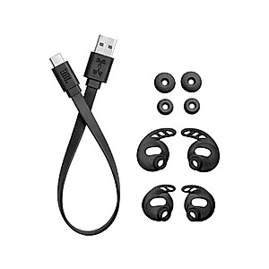 Under Armour True Wireless Flash X– Engineered by JBL® - True Wireless bluetooth earbuds, waterproof headphones, microphone, Bionic hearing, up to 25 hours battery (Black)