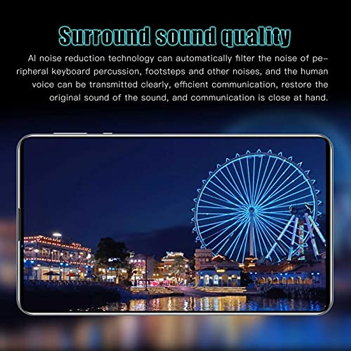 Sanpyl Kids Tablet, 7 Inch LCD Children Tablet 2G RAM 32G ROM 5G WiFi Dual Band Calling Tablet PC for Android 10 US Plug 100 to 240V(Blue)