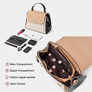 Leather Satchel Handbags for Women Fashion Small Crossbody Bags Lady Medium Mini Top Handle Bag Female Luxury Woman Purse