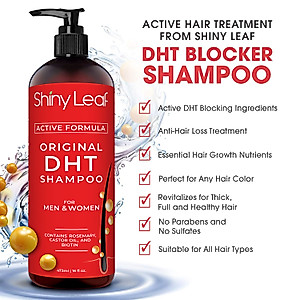 DHT Blocker Shampoo and Conditioner for Hair Loss with Biotin for Men, Women, Anti-Hair Loss Treatment for Thinning Hair, for Hair Growth and Regrowth (Shampoo+Conditioner+enHAIRgy Bundle)