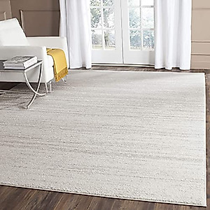 SAFAVIEH Adirondack Collection Area Rug - 8' x 10', Light Grey / Grey, Modern Ombre Design, Non-Shedding & Easy Care, Ideal for High Traffic Areas in Living Room, Bedroom (ADR113C)