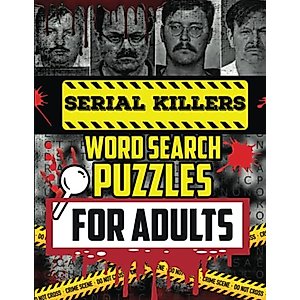 Serial Killers Facts Word Search Puzzle For Adults and Seniors Large Print: Stocking Stuffers: 2000 Words, 4 Levels: Word Search Puzzle Book for ... and Men: Fun Activity Book for the family