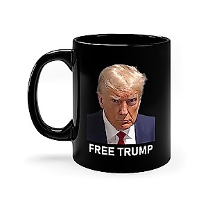 Brian Bula Trump Mug Shot Free Trump Coffee Mug Never Surrender Black Official Mugshot