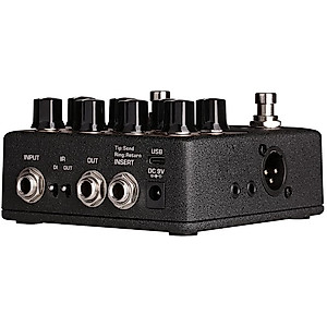 Briskdrop NUX NGS-6 Amp Academy Amp Modeler Guitar Pedal - Bundle with 2 Instrument, 2 Patch, 1/4'' TRS and XLR Cables, Brown,Red