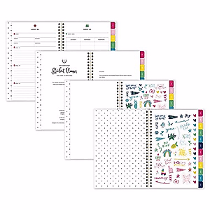 Academic Student Planner 2021-2022, Simplified by Emily Ley for AT-A-GLANCE Weekly & Monthly Planner, 5-1/2" x 8-1/2", Small, for School, Happy Stripe (ELS21-200A)
