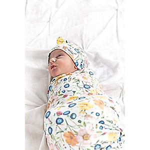 Large Premium Knit Baby Swaddle Receiving Blanket "Isabella" by Copper Pearl