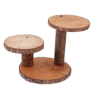 YARNOW 2 Pcs Solid Wood Flower Pot Stand Home Decoration Outdoor Plant Rack Vase Decor Floral Decor Floor Candle Holders Flowerpot Rack Paris Decor Indoor Plant Pots Household Wooden