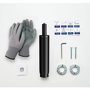 MASTERY MART Gas Lift Cylinder Replacement - 4'' Travel Length with Removal Tool, 1000 lbs Capacity, Universal Size Fits Most Office Chairs - Hydraulic Pneumatic Shock Piston - Class 4 (Matte Black)