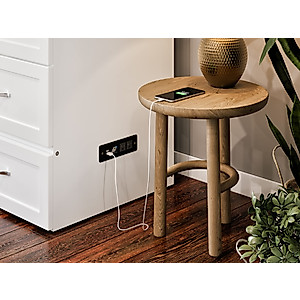 AFI, Vivian Murphy Bed Chest Twin XL with Storage Drawer and Built-in USB Charger, White