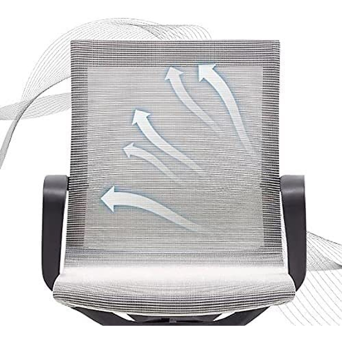 Office Chair Computer Chair Task Chair Office Recliner Gaming Chair Mesh High Back Computer Desk Chair Executive Task Swivel Chair Ergonomic Chair Desk Chair Work Chair (Color : Black)