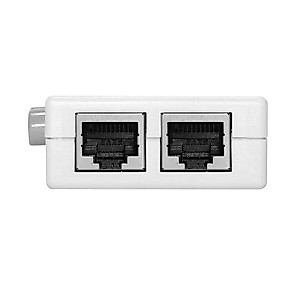 JSER UTP STP 2 in 1 Out 2 Ports RJ45 LAN CAT6 CAT5E Network Switch Selector Internal External Networking Switcher Splitter Box