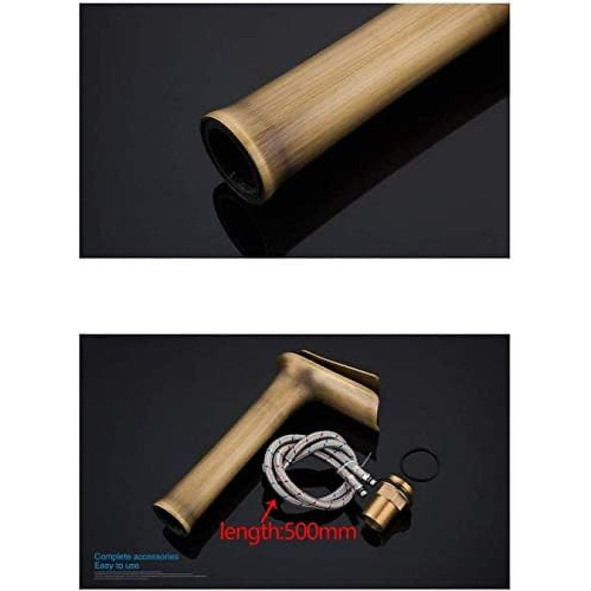 WOOWSHINE Kitchen Taps Basin Faucet Bath Waterfall Shower Sink Bathroom Faucets Taps Deck Mounted Brass Deck Mounted Bathroom Faucets,Sink Faucet, ki-635