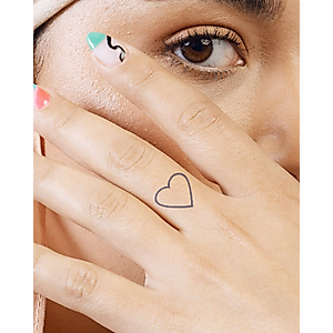 Inkbox Temporary Tattoos Bundle, Long Lasting Temporary Tattoo, Includes Maybe Just One and Make Love with ForNow ink Waterproof, Lasts 1-2 Weeks, Rose and Heart Tattoos