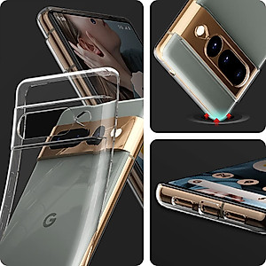 TPU for Google Pixel 7 Pro Case Clear, Ultra [Slim Thin] Flexible Clear TPU Soft Silicone Scratch Resistant Gel Rubber Protective Phone Case Cover for Google Pixel 7 Pro (Clear)