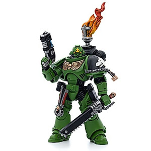 JOYTOY 1/18 Action Figures Warhammer 40K Mecha Model Salamanders Assault Intercessors Sergeant Tsek'gan