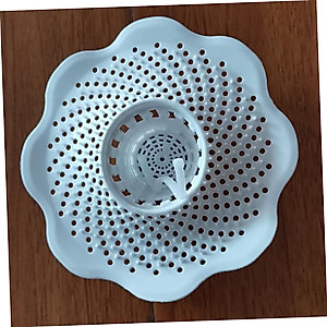 3pcs White Black Sink Strainer Drain Sink Cover Bathroom Bathtub Stopper Faucet Filter Drain Cover Laundry Sink Strainer Sliding Tray for Coffee Maker Toilet Vegetable Leaves