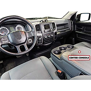 Red Hound Auto Center Console Organizer System Vehicle Insert Compatible with Dodge Ram 1500 2500 3500 2013 2014 2015 2016 2017 2018 Black Anti-Rattle Only FITS FOLD Down Console Seat