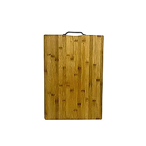 MMOOCO Chopping Board, Oversized Bamboo Cutting Board - Wood Board for Kitchen，with Handle, Double-Sided Available -60 * 45 * 1.8cm