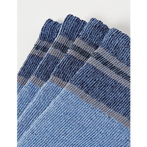 Carhartt Men's Heavyweight Synthetic-Wool Blend Boot Sock 2 Pack, Denim, Large