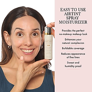 Jerome Alexander MagicMinerals AirTint Tinted Moisturizer AirBrush Spray Medium Shade | Tinted Moisturizer Spray with Anti-Aging Ingredients