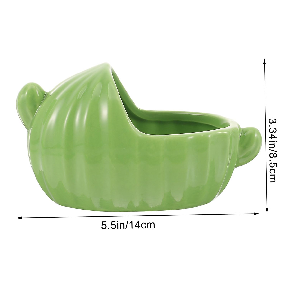 Parliky Ceramic Hamster Bathtub Sturdy Sand Bath Container for Small Pets Reusable Compact Design for Hamsters Chinchillas and Gerbils Durable Bathroom Supplies for Daily Use