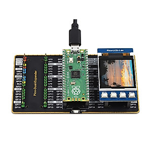 waveshare 1.44inch LCD Display Module for Raspberry Pi Pico 65K RGB Colors 128×128 Pixels Embedded ST7735S Driver Using SPI Bus Comes with Raspberry Pi Pico C/C++ and MicroPython Demo