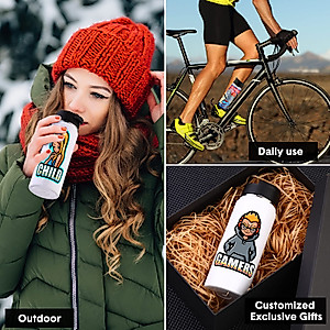 Mimorou 10 Pack Sublimation Blank Water Bottle Bulk 18 oz Stainless Steel Double Wall Sport Bottles Sublimation DIY Bottles for Gym, Hiking, Camping, Sports Outdoor Hot or Cold Drinks