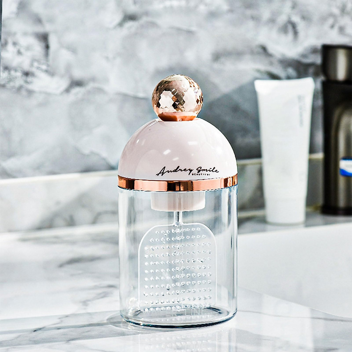 Soap Dispenser Bathroom, Electric Automatic Soap Dispenser, Shower Gel Foam Foamer, Holds Shampoo, Soap, Conditioner, Shower Gel (B)