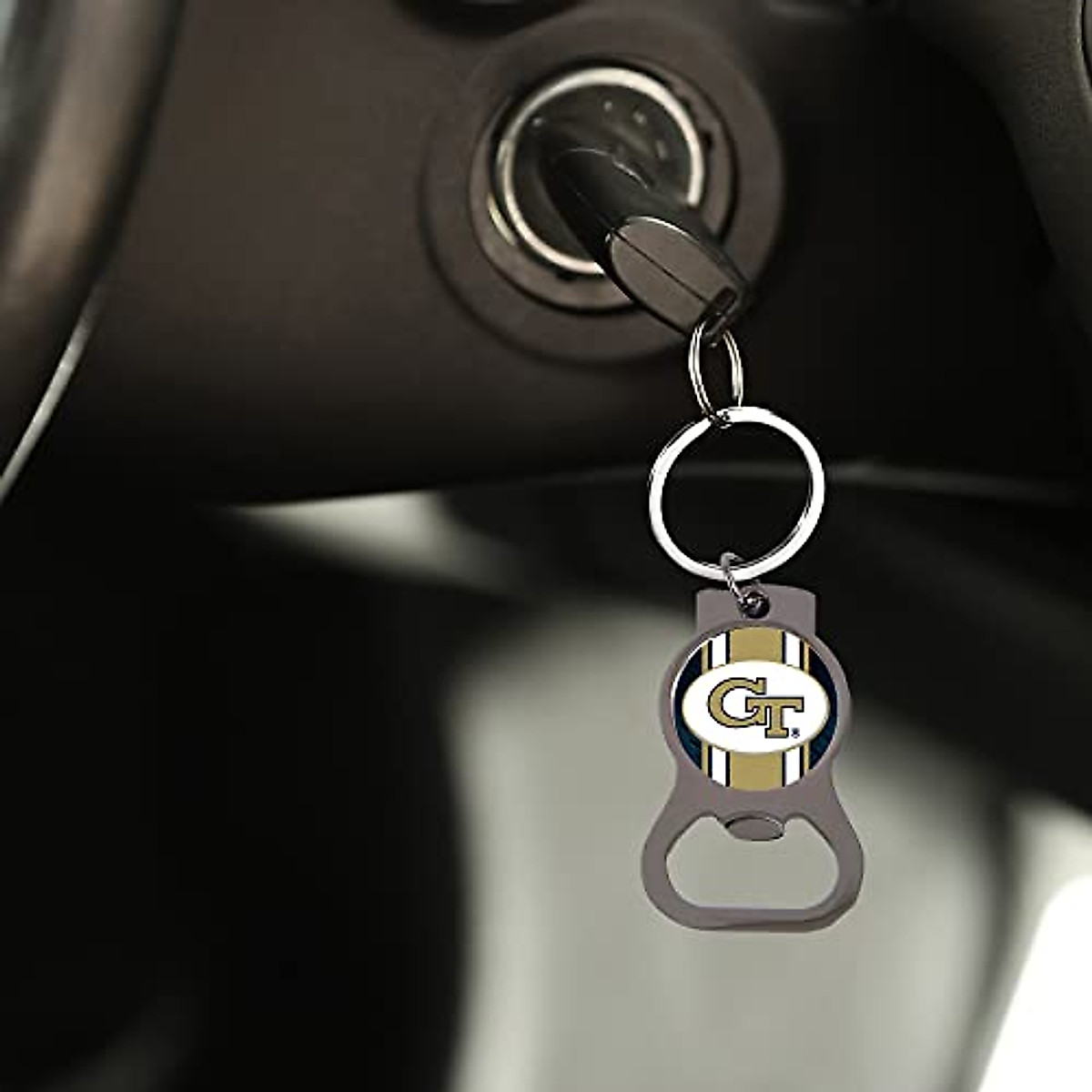 Rico Industries NHL Hockey Dallas Stars Metal Keychain - Beverage Bottle Opener With Key Ring - Pocket Size