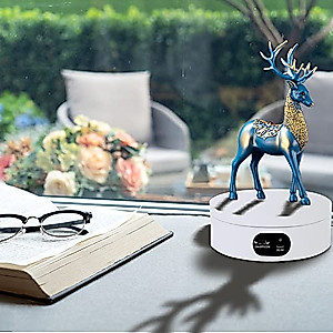 Motorized Rotating Display Stand for Epoxy Glitter Tumbler,360 Degree Automatic Mute Rotating Turntable for Photography Products Display,Live Video Show,Tumbler Supplies Spinner,Jewelry,Models,Battery