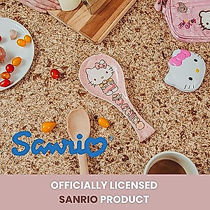 Sanrio Hello Kitty Stacked Snacks Ceramic Spoon Rest Holder | Kitchen Organizer For Utensils To Keep Countertop Clean