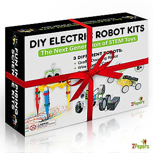 DIY Robotic Science Kits for Kids Age 8-12 6-8, STEM Projects for Kids Ages 8-12, Building Robot Kit Experiments, Educational Toys for Ages 8-13, Gifts for Boys & Girls Age 6 7 8 9 10 11 12 Years Old