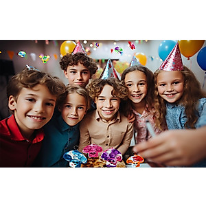 30 Packs Mini Backpack Pop Fidget Bubble Toys, Bulk Mushroom Classroom Students Prizes Birthday Party Favors Gifts