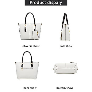 Handbags for Women Fashion 2022, Large Capacity Crossbody Handbags 4pcs Purse Set, Hobo Bags for Ladies Soft Leather Totes for Women, Designer Shoulder Bag Top Handle Satchel, Wallet Mother's Day Gift