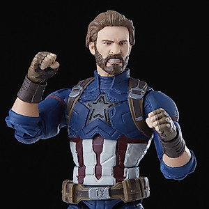 Marvel Hasbro Avengers Infinity Hasbro Legends Series, 15 cm Captain America Action Figure, Premium Design, Includes 5 Accessories, Multi-Colour, F01855L0