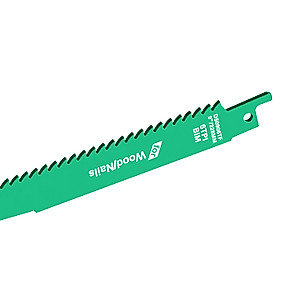 Amazon Brand - Denali Bi-Metal Reciprocating Saw Blade Set (6T, 14T, 18T), 15-Piece