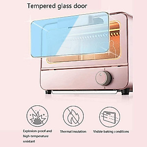 9L Mini Oven,with 800W Adjustable Temperature 50-230 ℃ and 30 Minutes Timer Household Baking Multifunctional Cake Oven