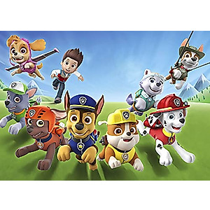 Dog Backdrop for Birthday Baby Shower Background Kids Party Banner Supplise Decorations Photobooth Props 82x60in