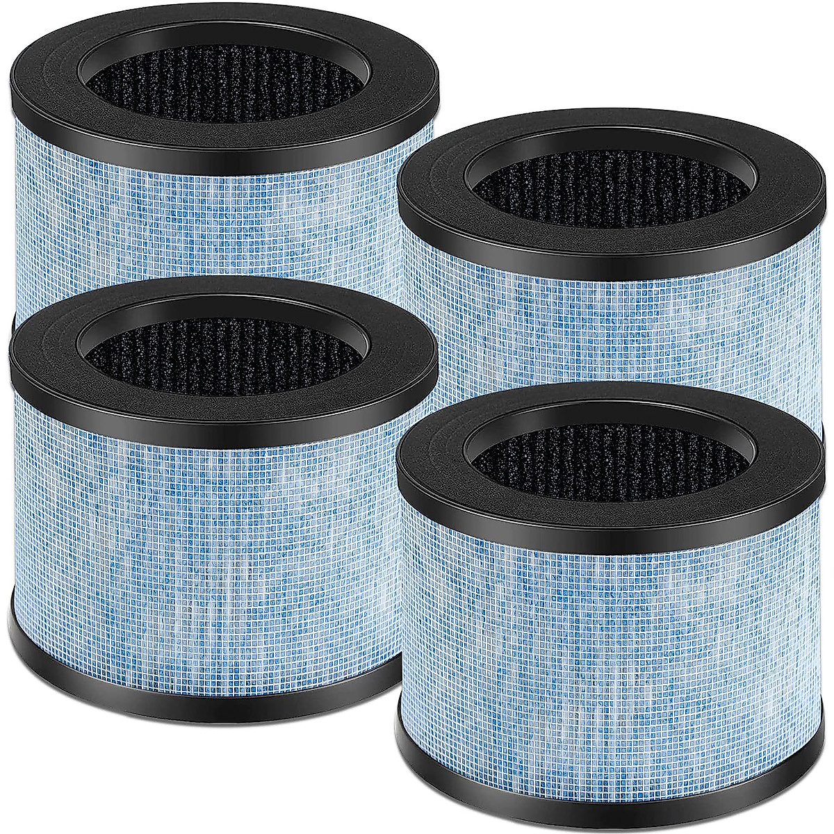 Katerelis 4 Pack MK01 MK06 TZ-K1 Replacement Filter Compatible with AROEVE MK01 MK06 MG01JH, ToLife TZ-K1 and Kloudi DH-JH01, POMORON MJ001H, Elechomes EPI081/EP1081, and Intelabe EPI080/EP1080