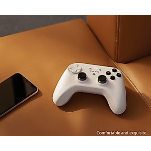 BEITONG i1 MFi Game Controller For iPad iPhone IOS Gaming Controller 1000 mAh Battery Bluetooth Wireless Gamepad For Apple TV Arcade iPod Mobile Cloud Gaming (White New)