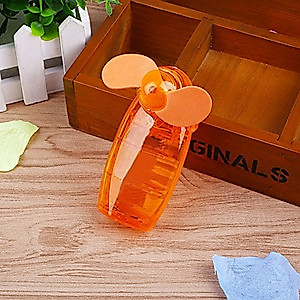 Afco 1pcs Mini Handheld Fan,Portable Battery Powered Personal Fan for Travel Outdoor Cooling Size 10cm x 3.8cm (Random)