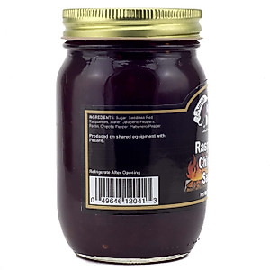 Amish Wedding Raspberry Chipotle Sauce, 16 Ounce Glass Jar