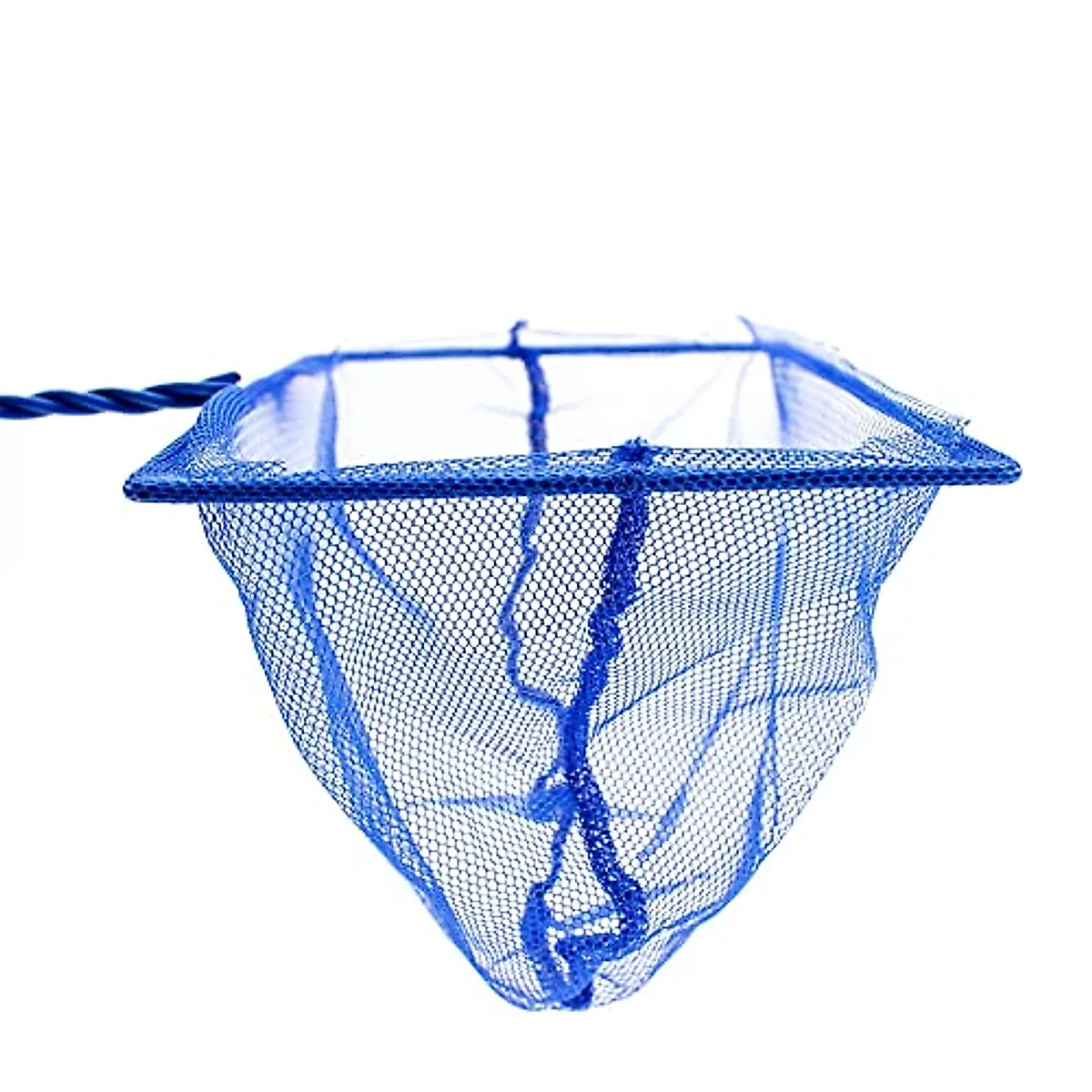 PENN-PLAX Quick-Net Aquarium Fish Net – Durable, Strong, and Safe – Color May Vary (Blue, Red, or Green) – 4” x 3” Net – 10” Handle