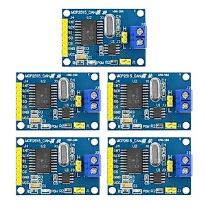 XINGYHENG 5Pcs MCP2515 CAN Bus Module TJA1050 Receiver SPI Module DC 5V Power Supply Converter