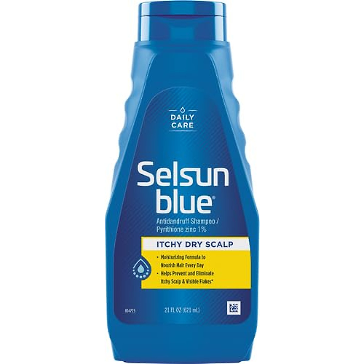 Selsun Blue Itchy Dry Scalp Anti-Dandruff Shampoo, Extra-Hydrating Formula, Pyrithione Zinc 1%, 21 Oz