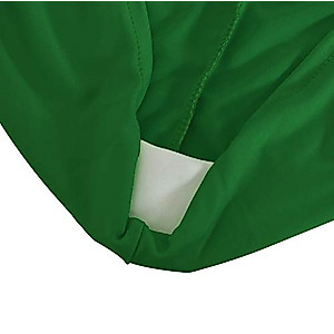 Obstal 6ft Stretch Spandex Table Cover for Standard Folding Tables - Universal Rectangular Fitted Tablecloth Protector for Party （Emerald Green, 72 Length x 30 Width x 30 Height Inches）